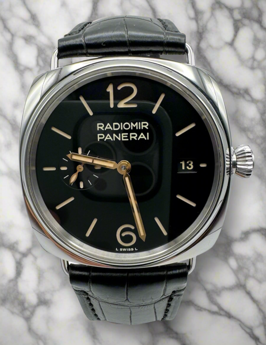 Panerai Radiomir Quaranta 40 Steel Black Dial 2023 (Box/Card/Unpolishe ...