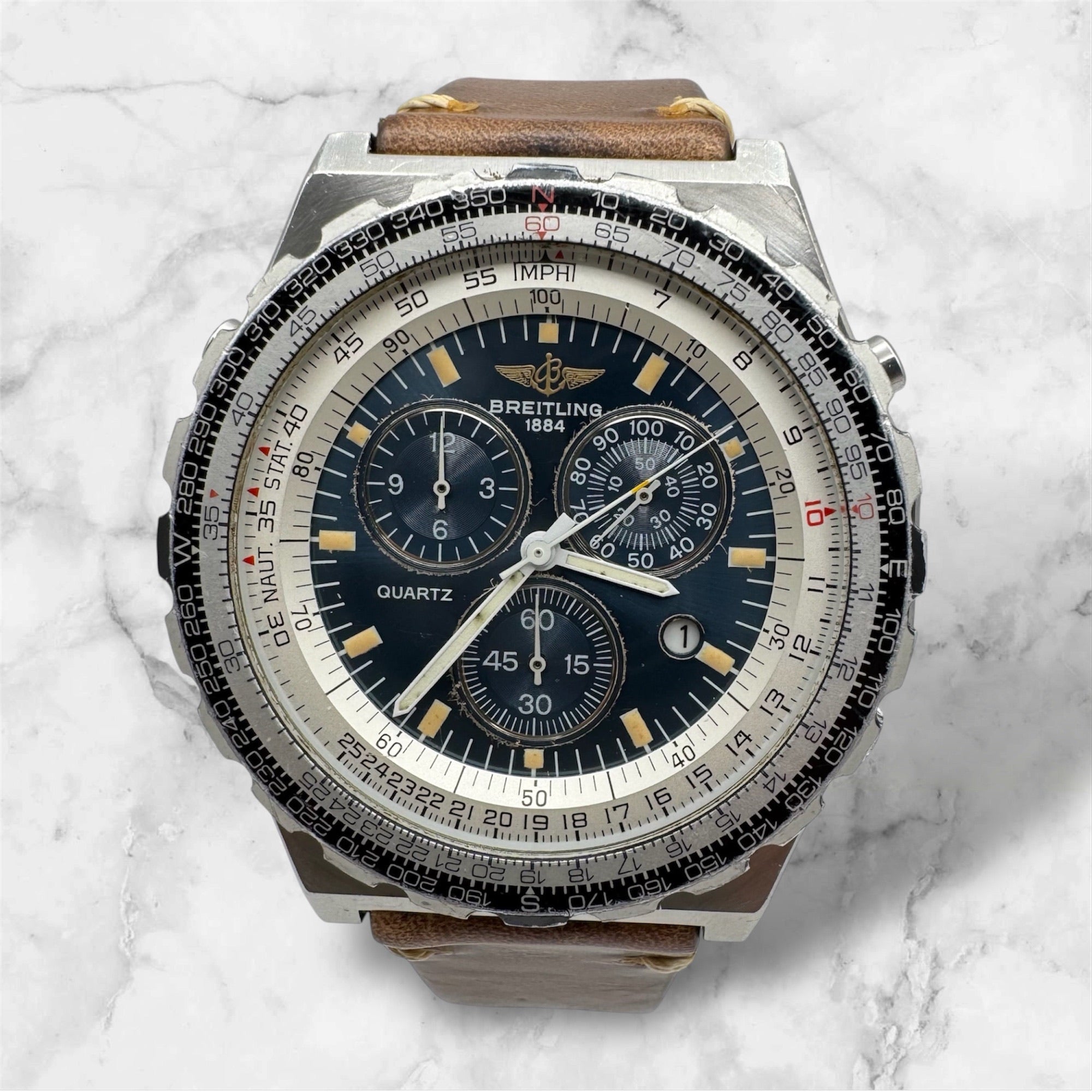 Breitling Jupiter Pilot Navitimer Jupiter Pilot Quartz Blue Tritium Di ...